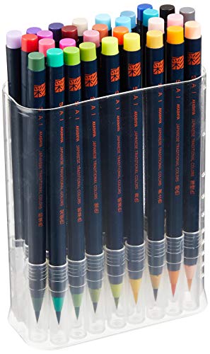 セットQ.30色セット/30 count/CA200/30V・Color:Q.30色セットSize:30 countStyle:セット・パッケージ個数:1・【30色内容1】 紅、朱、黄、若草、緑青、藍、群青、紫、黄土、茶、銀鼠、墨、桃、薄橙...