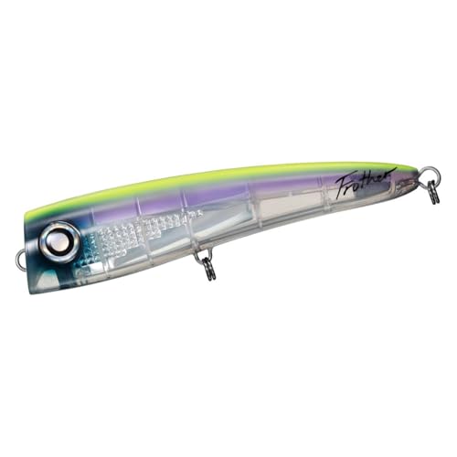 LIクリアトップイエロー/170F/07453577・Color:LIクリアトップイエロー・魅惑サウンド×超バブル。湧き上がる熱狂を。・全長：170mm / 自重：71g・上部を深く、下部を浅く設定しカップ形状・空気抵抗の少ないテールのフォ...