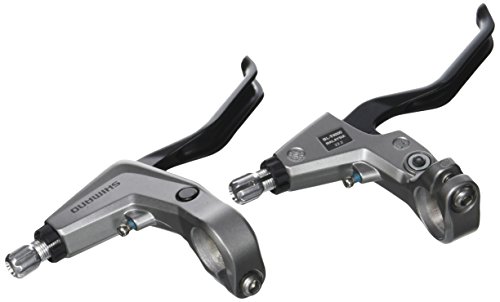 シルバーシルバー/2フィンガー/EBLT4000PAS・Color:シルバーStyle:シルバー・パッケージ個数:1・レバータイプ:Vブレーキ / メカニカルディスク対応レバー・セット内容:左右セット、ブレーキケーブル付・レバーサイズ:2フ...