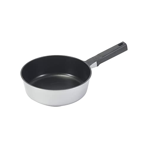 フライパン22cmシルバー/22cm/HB-6564・Style:フライパン22cm・パッケージ個数:1・製品サイズ:(約)全長38.5×幅23×高さ11.5cm、鍋の深さ:(約)7.5cm・製品重量:(約)0.76kg・表面加工:内面/ふ...