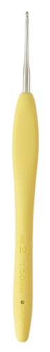 黄色/1.50mm/41-402・Size:1.50mm・パッケージ個数:1・対象性別 :男女共用レース針「アミュレ」は、編みやすい針先で、編み目が揃いやすく、初心者の方をしっかりサポート! シャーベットカラーのグリップは、やさしい手触りで...