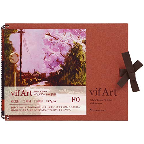荒目荒目 表紙:レッド/F0/S10VA・Size:F0Color:荒目 表紙:レッド・パッケージ個数:1・ヴィフアール水彩紙はマルマンが開発した『手軽に水彩を楽しめる』国産水彩紙です。・荒目は陰影を表現しやすく、大まかな線描から風景画など...