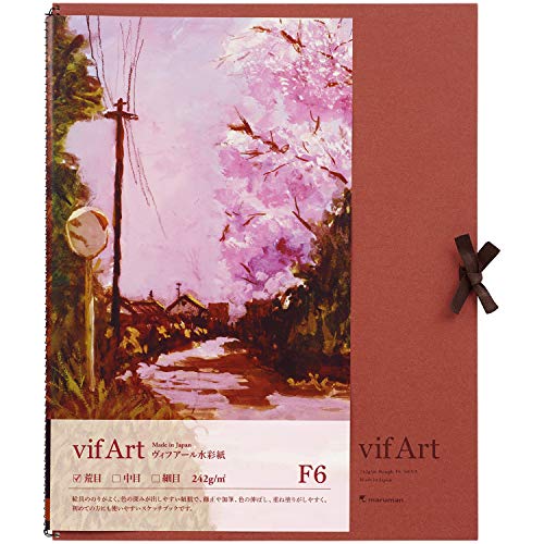 荒目白色または淡い色合い/F6/S16VA・Size:F6Color:白色または淡い色合い・パッケージ個数:1・ヴィフアール水彩紙はマルマンが開発した『手軽に水彩を楽しめる』国産水彩紙です。・荒目は陰影を表現しやすく、大まかな線描から風景画...