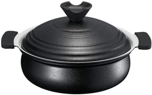 セラミック卓上鍋(黒・18cm)ブラック/1.9 L/KG-01・パッケージ個数:1・商品サイズ：260×210×129mm(満水：1.9L)・1〜2人用にちょうどいいサイズ・カラー：ブラック・●土鍋より断然軽い　●家族で和む卓上鍋・●焦げ...