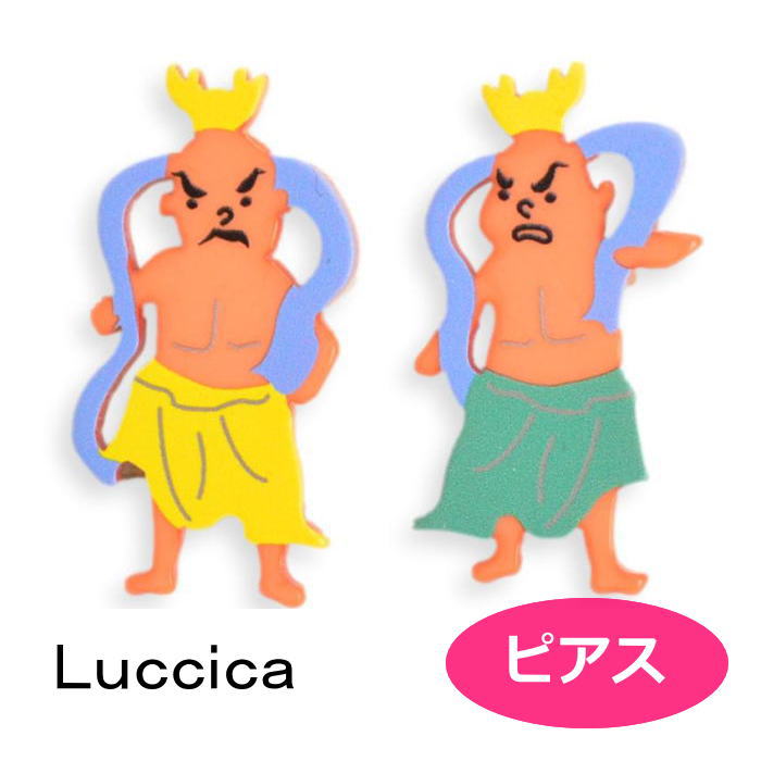 ★商品情報★ ・ブランド ：Luccica ルチカ ・商品名　 ：Kongou Rikishi あうん ピアス 日本製 ・サイズ ： 3.5×1.9cm ・素材 　 ：ニッケルフリー アクリル ・ポスト　 ：サージカル ★ご注意★ ・他店舗...
