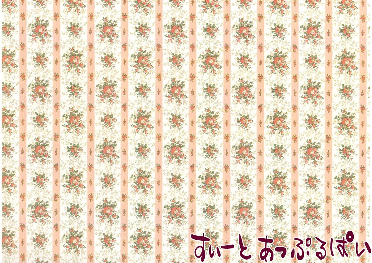 アメリカ製のドールハウス用壁紙です。あなたのドールハウスに！メーカー：ミニグラフィックス。サイズ：横450x縦290mm。壁紙と厚さ3cmまでの商品だけでしたら、クリックポスト260円でお送りできます。ストライプ柄は縦方向になります。画像は...