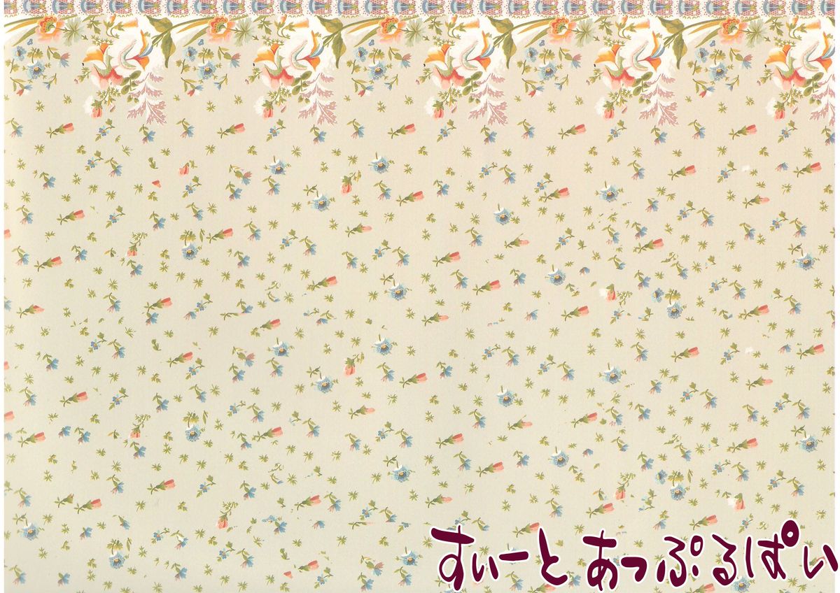 スペイン製のドールハウス用壁紙です。あなたのドールハウスに！サイズ：横475x縦225mm。※壁紙と厚さ3cmまでの商品だけでしたら、クリックポスト260円でお送りできます。ストライプ柄は縦方向になります。画像は商品の一部です。