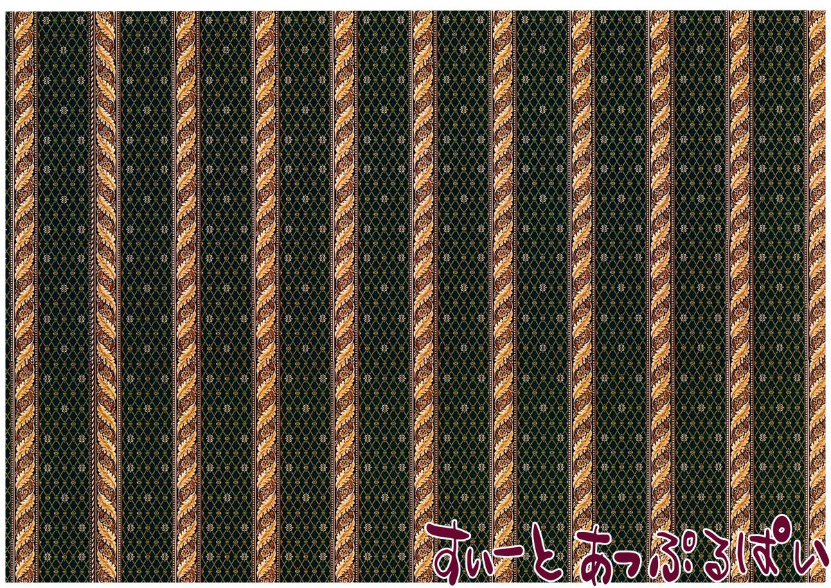 スペイン製のドールハウス用壁紙です。スケールは1/12です。サイズ：432 x 260ミリ。 しっかりとした厚紙に印刷されており、表面はつるつるしています。厚みがあるので、折り曲げれば自立します※定形外郵便かゆうパケットご希望の場合は、3セ...