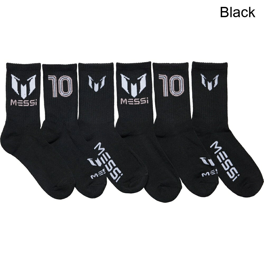 ■商品詳細■ブランドMessi■商品名Boys and Girls Big 10 Half Cushion Socks - 6-Pack, Crew - SOCCERメッシ ボーイズ アンド ガールズ ビッグ 10 ハーフ クッション ソッ...