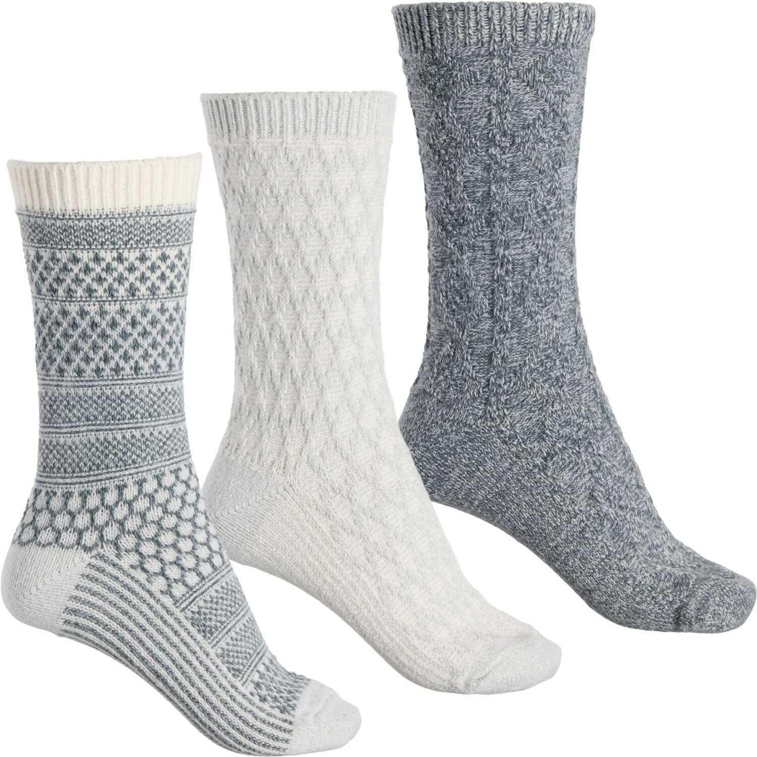 ■商品詳細■ブランドBearpawベアパウ■商品名Geo Texture Ankle Boot Socks - 3-Pack, Crew (For Women)ベアパウ ゲオ テクスチャー アンクル ブーツ ソックス - 3-パック, クル...