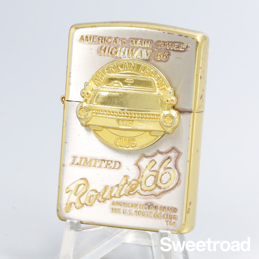 1995年製のジッポー・トリッキーバージョン「ROUTE66 LIMITED EDITION」です。 ケース前面に立体エンブレムが貼り付けられており、キャップを持ち上げるとシリアルナンバーが現れます。 若干の経年が現れていますが、問題なく実...