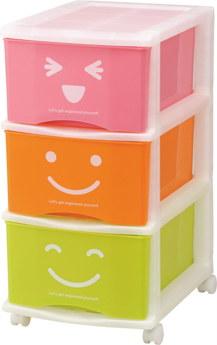サイズ：幅33×奥42×高67cm◆商品名：和泉化成 収納ケース 子供部屋 日本製 ハッピーケース3段 3094 (幅33×奥42×高67cm)サイズ:約33×42×67cm本体重量:約2.7kg材質:PP原産国:日本引出し内寸:約24.5...