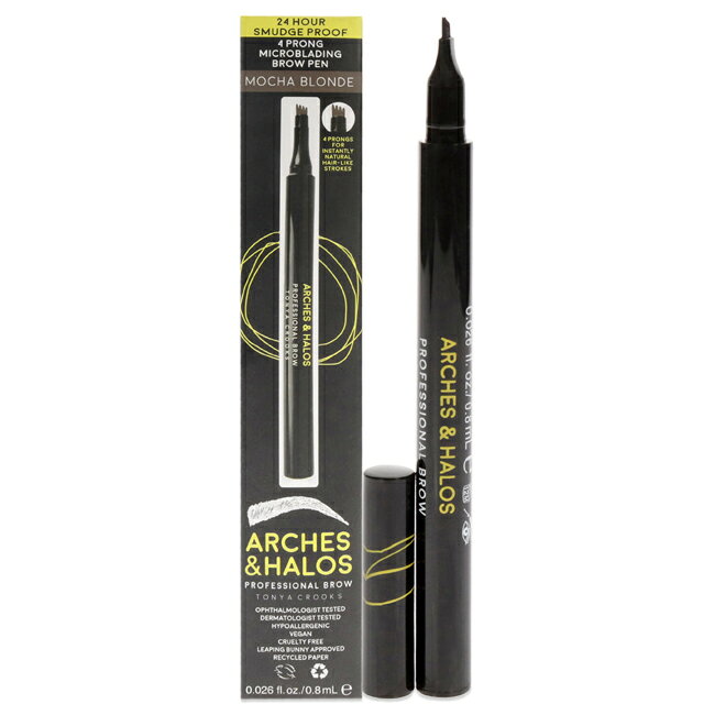 4-Prong tip side draws hair-like strokes, instantly giving you a fuller eyebrow effect. Water based and smudge resistant...