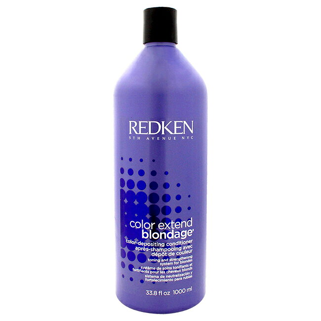 Redken Color Extend Blondage Conditioner is a color-depositing and protecting purple conditioner for blonde hair. It rep...