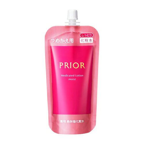 PRIOR Medicated Lotion moist　シートマスクしたみたいにうるおう、薬用 高保湿化粧水10分間シートマスクしたみたいにうるおいを充実補給。パッと明るいハリつや肌に。乾燥による小じわを目立たなくします。(効能評価試験済...