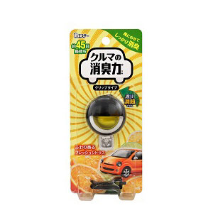 ST-C Deodorant for Car Clip type Citrus　風にのせて しっかり消臭ペアリング消臭効果で、車内をまるごと消臭。快適な空間にします。車内のエアコンの送風口に取り付けるだけで簡単。リキッドタイプで使い終わりが...