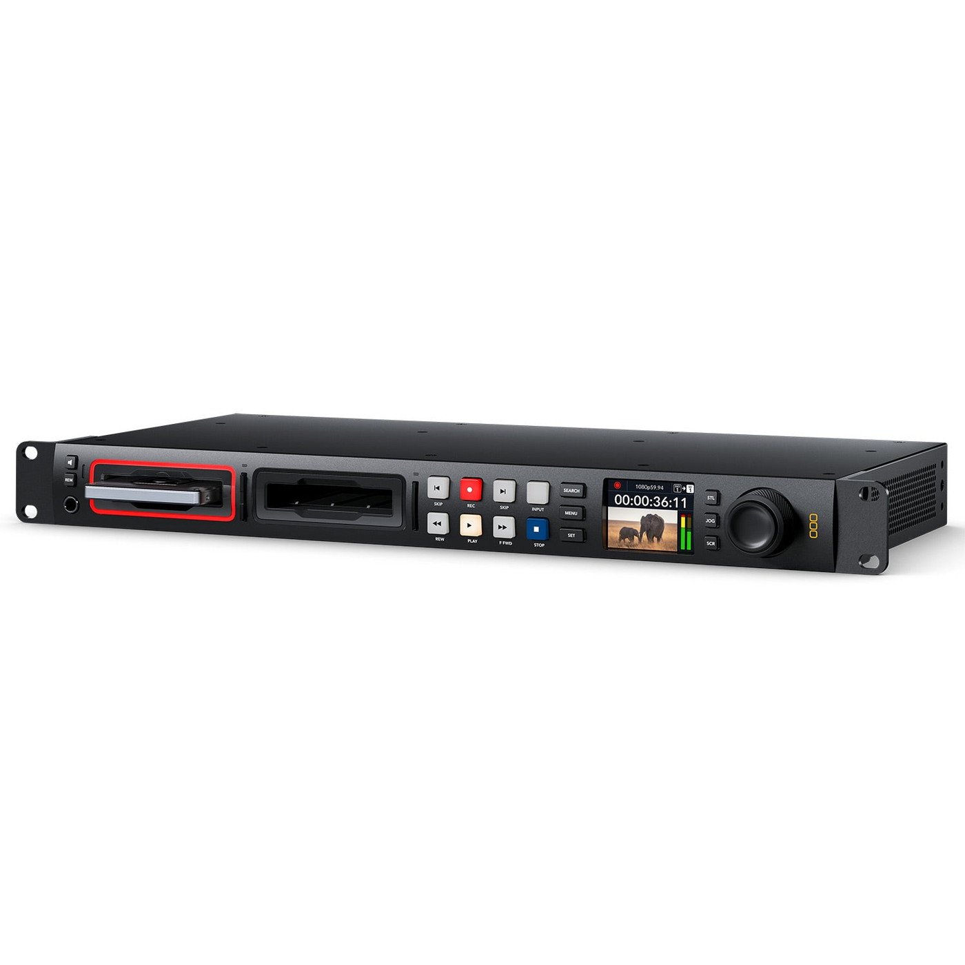 ■ 特長 HyperDeck Studio HD Proは1Uラックマウント幅なので、Plusモデルの全機能に加え、さらに多数の機能に対応。このモデルは、2つのSSDスロットに加え、2つのSDカードスロットも搭載しています。 つまり、Hyp...