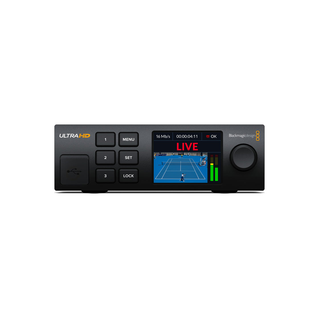 ■ 特長 Blackmagic Streaming Decoder 4Kは、Blackmagic Streaming Encoder、ATEMスイッチャー、BlackmagicカメラからH.264またはH.265ストリームを受信し、SDIお...