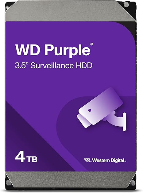 WD Purple 4TB ― 監視システム専用に設計された高信頼HDD WD Purple 4TBは、Western Digital（ウエスタンデジタル）が提供する監視カメラ・セキュリティシステム向け内蔵ハードディスクです。 常時録画・多...