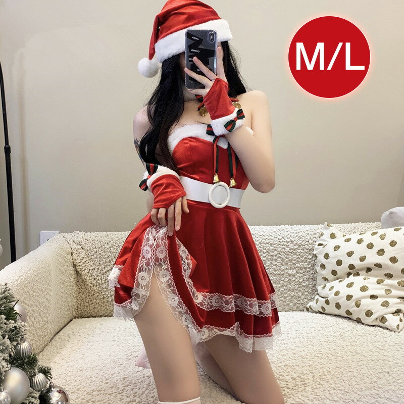 製品情報 製品名：クリスマススカートセット 製品色：赤+白 製品サイズ：M/L 製品部品：帽子+鈴ネックリング+スカート+ベルト+手袋x 2 製品成分：主生地：ポリエステル繊維100% サテン：96.6%ポリエステル繊維、3.4%スパンデックス