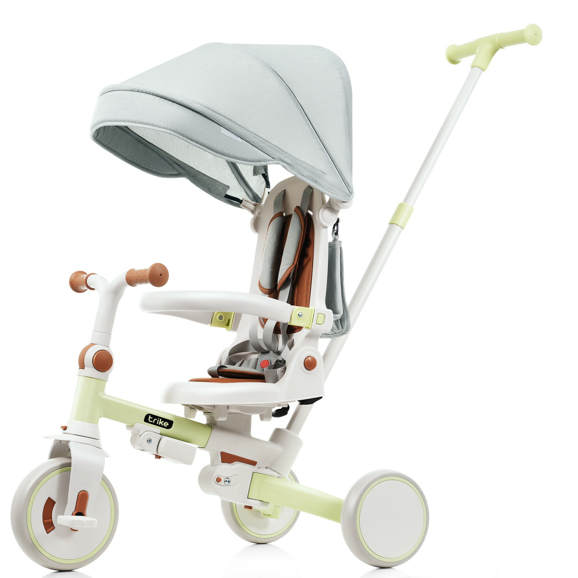 Product Features POINT 1.【お子様の成長に合わせて長く楽しめる】 対面向き：6〜12ヶ月 対面式で親子のコミュニケーションがアップできるし、赤ちゃんに十分な安心感も与えられます。 三輪車（押し棒&背もたれ&ベルト付き...