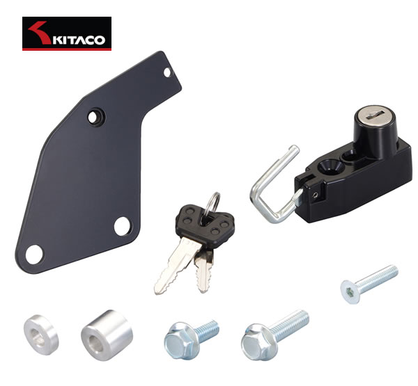 日常の使い勝手を向上させるヘルメットロックです。 ※ヘルメットを掛けたまま走行しないでください。 ○ボルトオン ○キー2ヶ付属 ○プレート：スチール製/ブラック ○装着箇所：タンデムステップ部 ●適合車種 　NC750X 　RC90全車種 ...