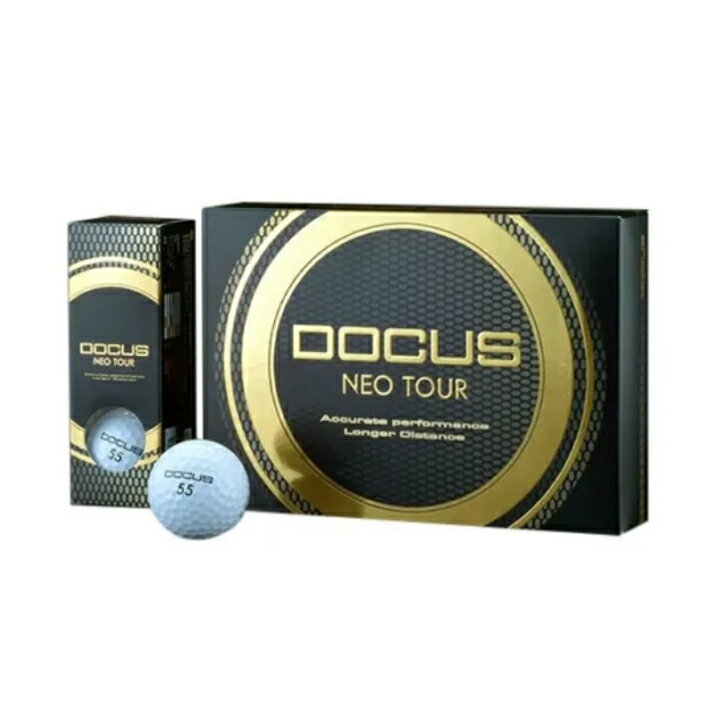 DOCUS DCB NEO TOUR ゴルフボール(1ダース12球入) 送料無料 ドライバーの飛距離性能、ショートゲームでのスピン性能は勿論の事、セカンドショットでも飛んで止まるNEO TOUR ボールの誕生です。進化しさらにパフォーマンス...