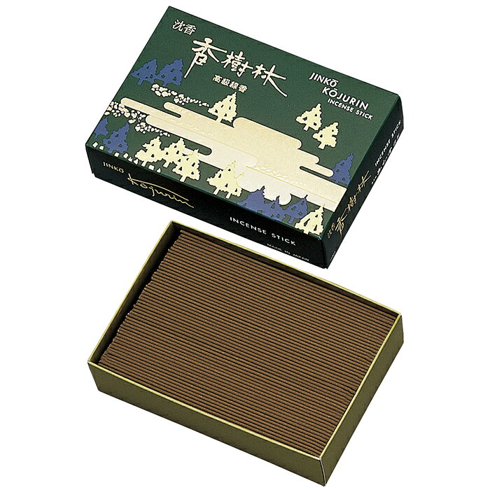 品名：高級実用線香　沈香 香樹林 大バラ 内容量：約170g 寸法：138mm 燃焼時間：約30分 パッケージ：紙箱　約152×105×38(mm) 香り：爽やかな沈香の薫り 成分：椨皮粉、沈水香木、インド産白檀、桂皮、丁子、零陵香、龍脳、...