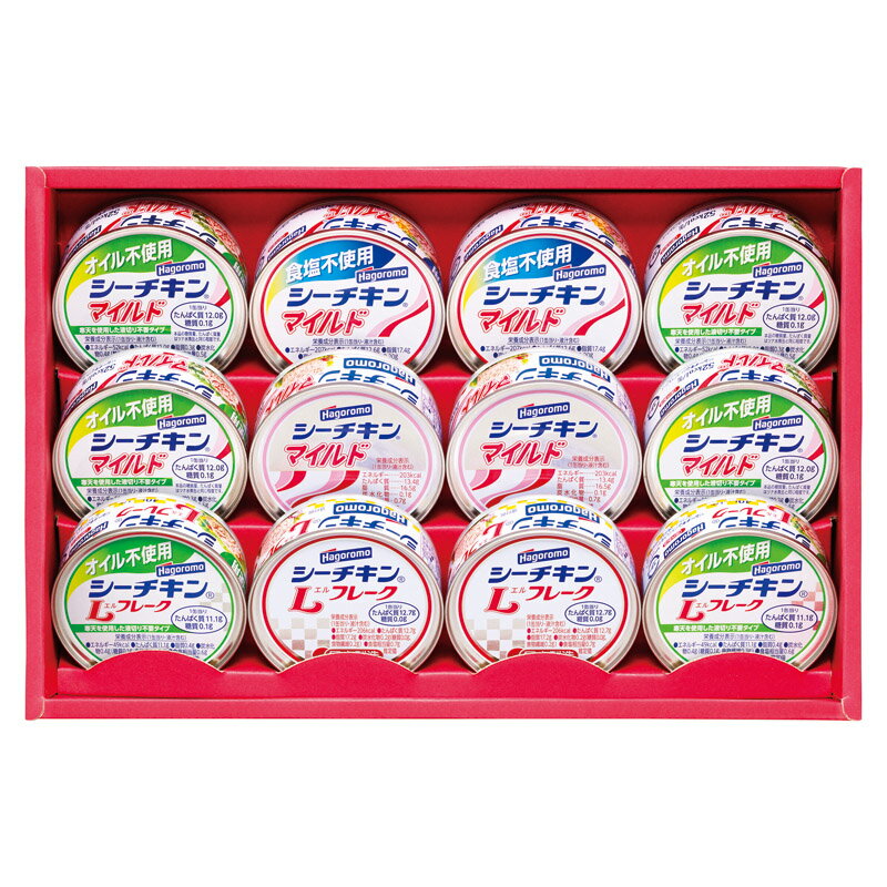 ●商品内容 オイル不使用シーチキンマイルド(70g)×4、シーチキン(オイル不使用Lフレーク・食塩不使用マイルド・マイルド・Lフレーク)(各70g)×各2 ●パッケージサイズ：20.7×32.1×7cm ●賞味期限：製造日より常温3年 素材...