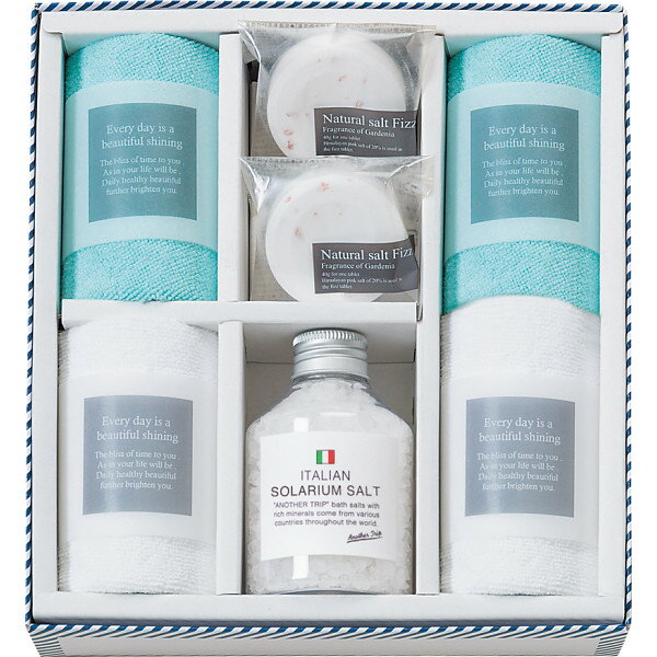 ●商品内容 マイクロファイバ-クロス4枚、ソルト・フィズ40g2個、ソルト入浴料(イタリアン)180g1個 ●素材 マイクロファイバ-クロス=ポリエステル80%・ナイロン20% ●現品(マイクロファイバ-クロス)約25×25cm ●パッケー...