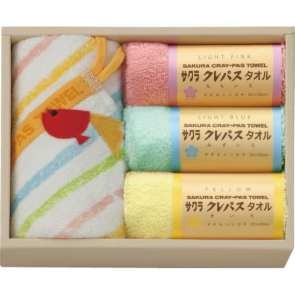 ●商品内容 ウォッシュタオル1枚・タオルハンカチ3枚 ●現品(ウォッシュタオル)約34×34cm・(タオルハンカチ)約25×25cm ●綿100% ●パッケージサイズ：19.5×16.3×5.7 cm 230g ■誰もが知っているおなじみの...