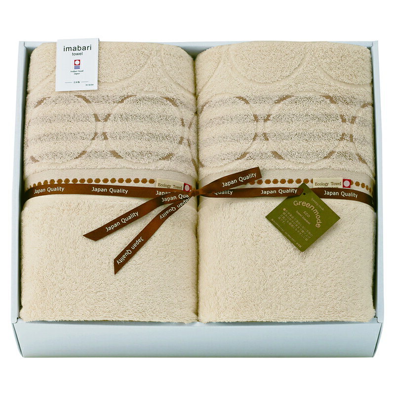 ●商品内容 商品サイズ 1400×1900mm×2 ●パッケージサイズ：箱360×440×160mm ●材質 綿100%無漂白・無染色の綿糸を丁寧に織り上げ、吸水性にも優れた人や環境に優しいタオルケットです。※メーカー都合により、デザイン・...