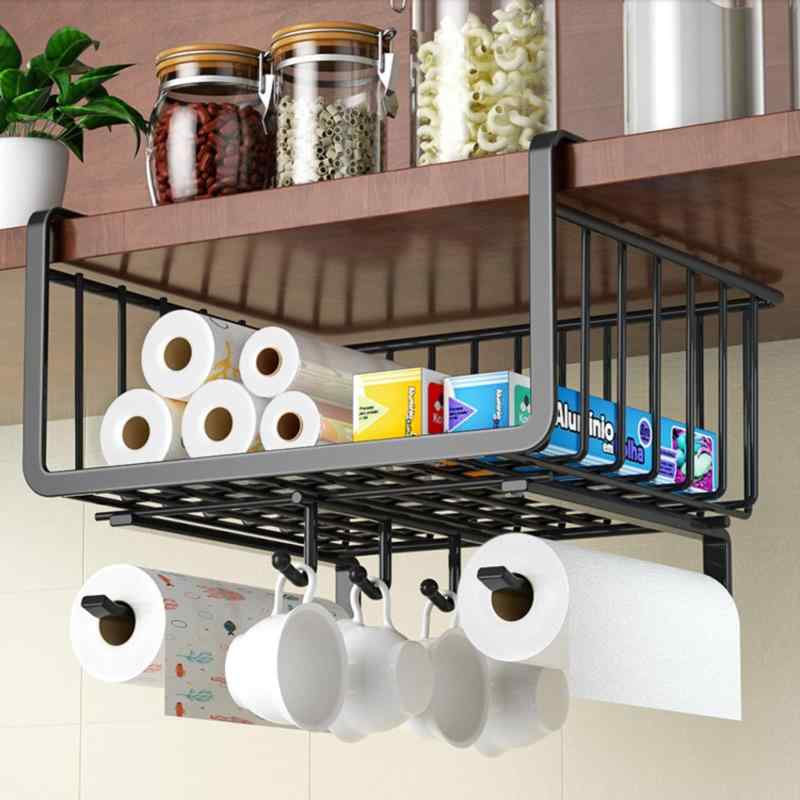 耐重：5kg 取付方法: 引掛け。【落下防止設計】ラックの縁は落下防止設計で、安心収納できます。 【取り付け簡単】組立不要。（蓋収納：厚さ3cm）（タオル収納：厚さ3.5cm）以内の吊戸棚の底板などに差し込んで使えます。 【安定感抜群】頑丈...