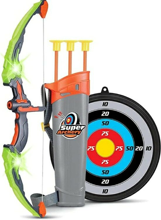 1【セールスポイント】弓矢セット玩具はインドアもアウトドアで遊べます.アーチェリー 弓矢玩具は遊びながら手と目の協調性を鍛えて、また根気を育成できます. 2【特点】結構な勢いで飛び出すが、当たっても痛くない。耐衝撃性、曲げ疲労性など機械的特...