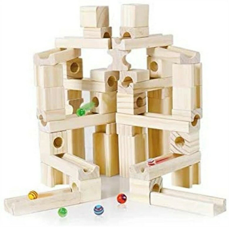 商品情報 商品紹介 ?セット内容 積み木　50個 ビー玉　10個 合　計　60PCS 、ガイドブック 子どもに最適な知識や思考力を身に付けさせる知育玩具です。