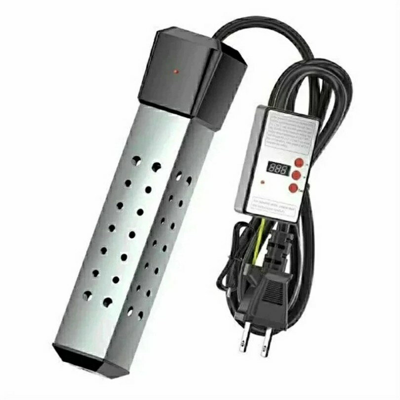 節電＆速熱性能 - 1500Wの電気浸漬式湯沸かしヒーターを使用すれば、10リットルの水を約4分で加熱できます。ただし、加熱時間は気温により変動します。夏と比べて冬は加熱に時間がかかることがあります。また、消費電力は1.5 kWhですので、...