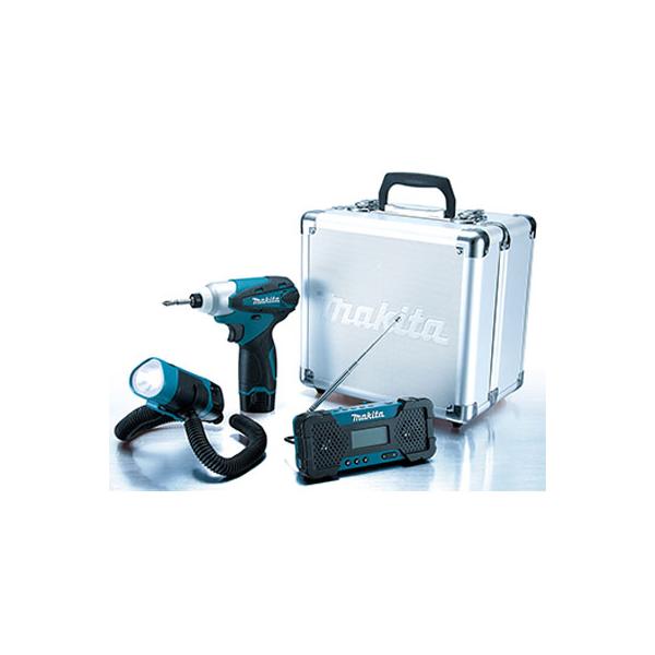 【セット内容】 　●10.8V充電式インパクトドライバーTD090D 青 [90N・m] 　●充電式ラジオ MR051 [ステレオ2スピーカー] 　●ハグハグライト ML101 青 [高輝度LED] 　●リチウムイオンバッテリー BL101...