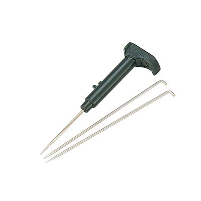 下げ振り保持器用据付針パーフェクトキャッチ用交換針セット内容：柄1本・針3本入適応商品：パーフェクトキャッチ450・パーフェクトキャッチG450・パーフェクトキャッチ450クイックブラ付・パーフェクトキャッチG450クイックブラ付