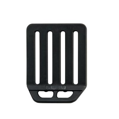 タジマ安全帯用D環止め安全ロープ取り付け穴付タジマ安全帯用L型D環止め軽量な樹脂製安全ロープ取り付け穴付安全ロープ取り付け穴許容重量：3kg以下カラ—：ブラック50mm幅ベルト用