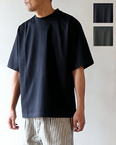 [comm.arch.] Suvin × Supima Short Sleeve Tee モデル身長175cm 体重65kg 着用サイズ 3 　 　 コーディネイトに使ったアイテム (帽子/[ROTOTO] COTTON ROLL UP B...