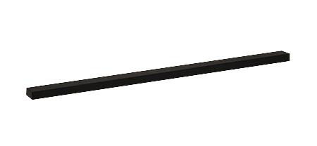 (LED内蔵)LED15.5W電球色 2700K鋼板 黒塗装アクリル 乳白（マット）巾65 長1285 高40mm3.0kg■中間スイッチ付（点滅）■コード3m付（透明）■差込プラグ付■AC100V■調光器併用不可16VA定格光束 1550...
