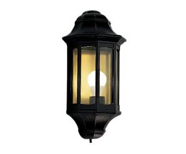ランプ別売LEDランプ×1（別売）100V透明白熱球30W形×1相当消費電力：4.5W（無線調光）黒アルミダイキャスト樹脂（ポリカーボネート・透明）重1.8kgイタリア製器具外結線専用型（ボックス対応）防雨型巾202・高424・出142mm...