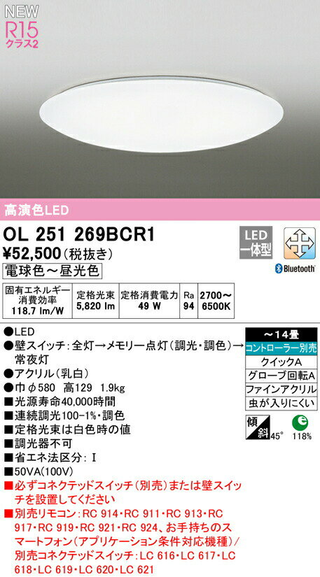 オーデリック RC919 CONNECTED LIGHTING専用 Bluetooth調光 調色 簡単リモコン ODELIC 誕生日/お祝い