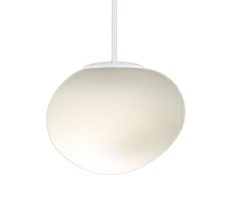 ●自然の石の不揃いな美しさをモチーフに。どこから見ても違う表情を見せるかたちは、さまざまな組み合わせの妙を生み出します。電球色光束：502lm消費電力：6.6WRa942700K鋼(オフホワイト色)ガラス(乳白ケシ)コード収納フレンジ付巾φ...