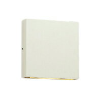 ◆建築に調和するカタチと上下に広がる美しい光。LED(電球色)色温度：2700K演色性：Ra93消費電力：6W光束：350lm本体：アルミダイカスト・サテンホワイト塗装パネル：ガラス・乳半色幅-□152 出幅-39mm 重-0.9kg●IP...