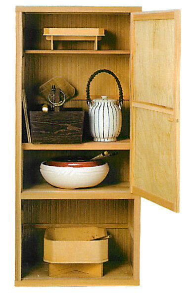 寸法　高さ136×横60×奥行39 ※道具棚のみです。写真の道具類(箱炭斗・壺・炭切溜・半田等は付属しません ・こちらの商品はメーカー発注商品でございます。在庫状況により、売り切れの場合がございますのでご了承下さいませ。 ・お急ぎの方はお手...