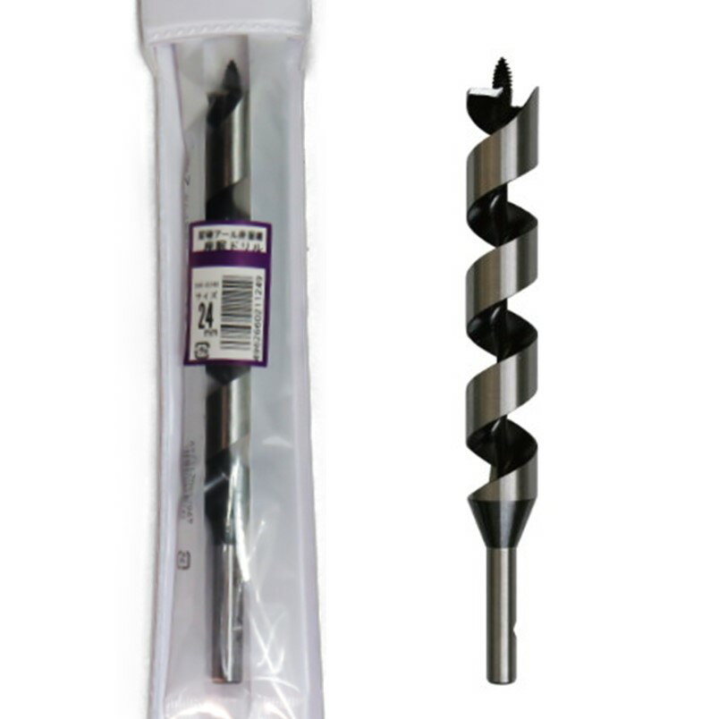 ●サイズ 　穴　径 (D)： 24mm 　全　長 (L)：204mm 　ネジ丈(SL)：160mm 　軸　径 (d)： 10mm(丸軸)