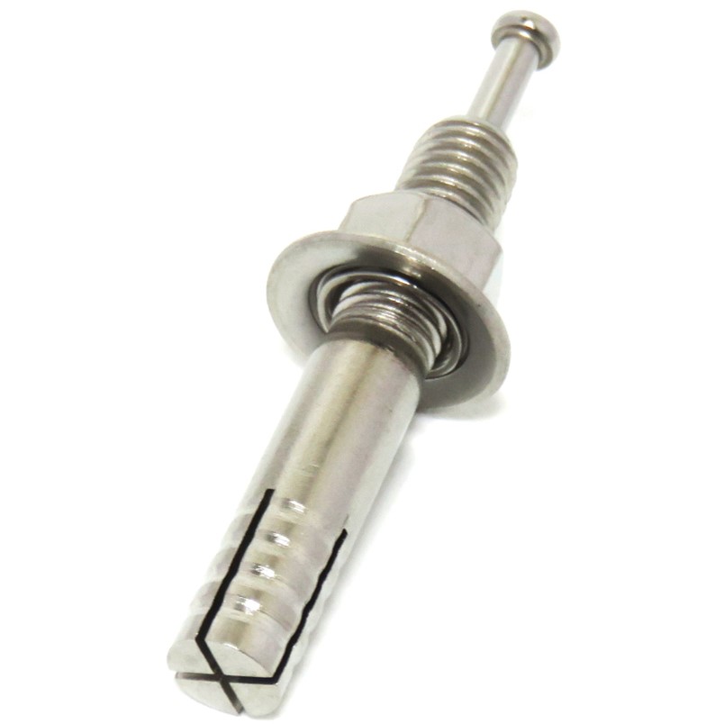 ●サイズ 　・ねじ径：M10 　・全長：60mm 　・ねじ長：25mm 　・最大使用厚：5mm 　・ナット二面：14mm ●下穴 　・穿孔径：10.5mm 　・穿孔深さ：45mm以上 　・埋込み長さ：40mm以上 ●最大引張荷重：14.5k...