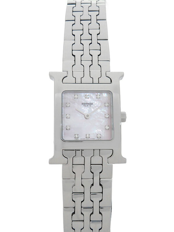 HERMES】エルメス『Hウォッチ 12Pダイヤ』HH1.210 レディース HERMES】エルメス『Hウォッチ 12Pダイヤ』HH1.210 レディース