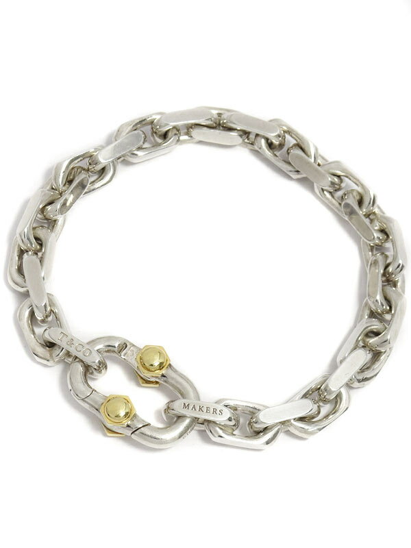 TIFFANY&Co.】ティファニー『SILVER/K18YG 1837 メイカーズ TIFFANY&Co.】ティファニー『SILVER/K18YG 1837 メイカーズ